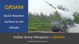 QRSAM - Indian Army - Quick Reaction Surface-to-Air Missile